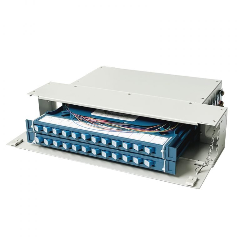 ODF-E-24 2U optical distribution frame 24 Cores -AOA Tech