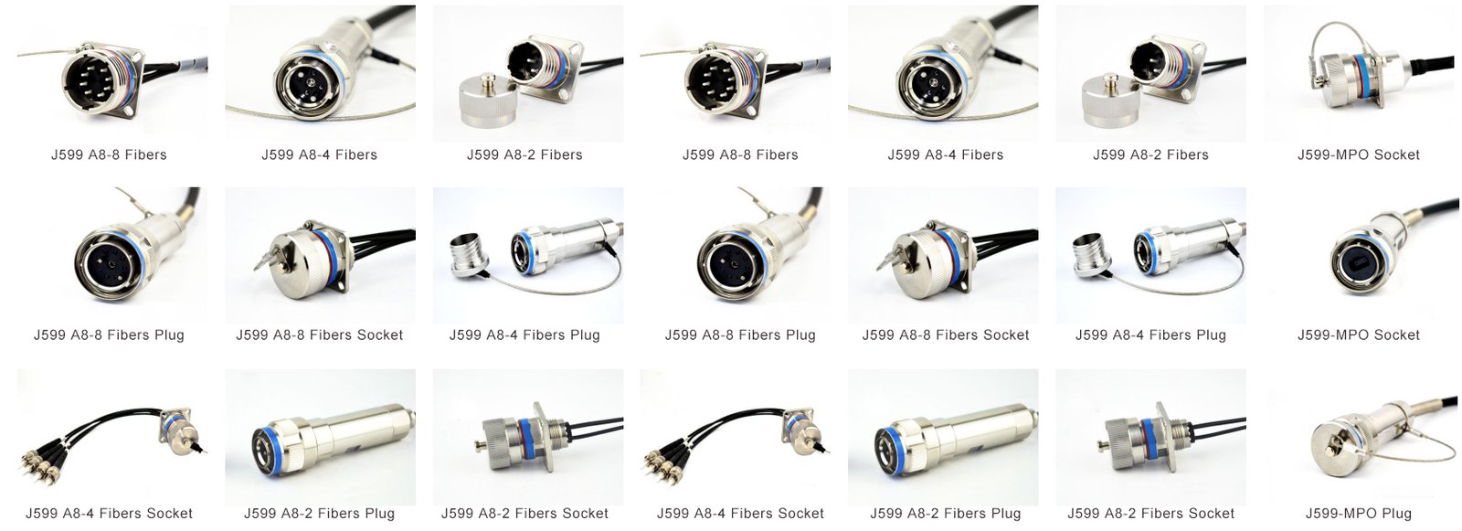 J599 MT outdoor ruggedized fiber optic connector -AOA Tech